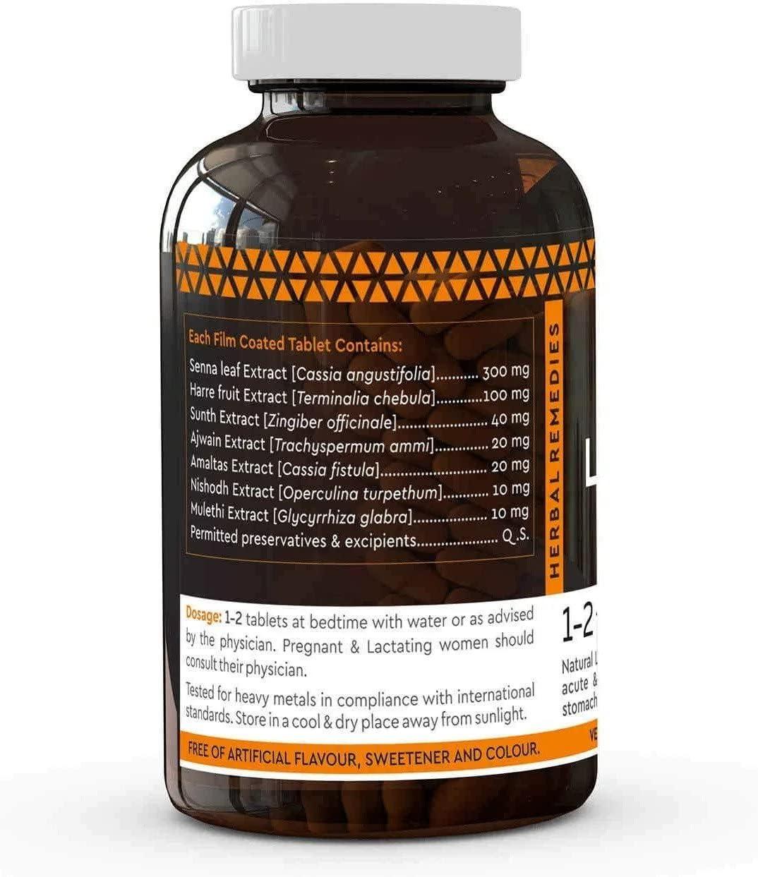 METROL Cureveda Herbal Lax Light Senna Leaf Tablets - 30 Count