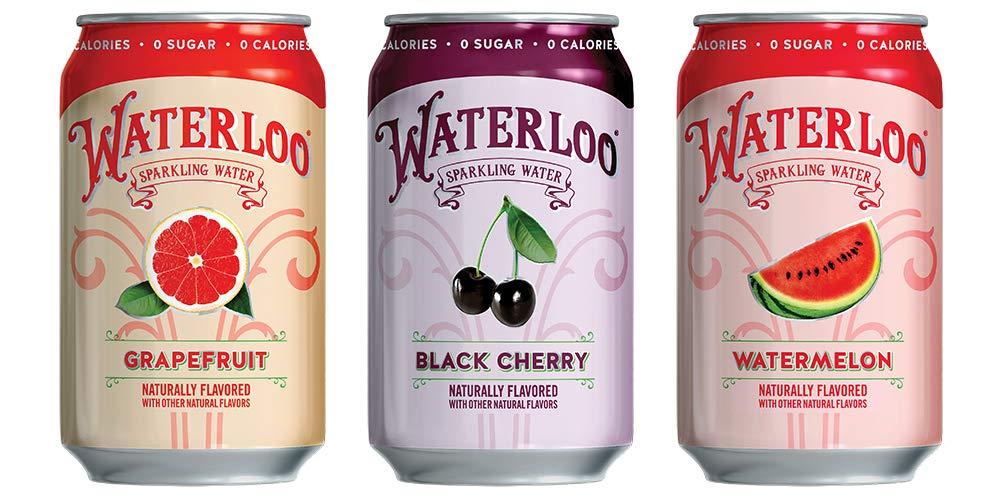 Waterloo Sparkling Water Variety Pack - 12 Fl Oz Cans - Pack of 24 ...