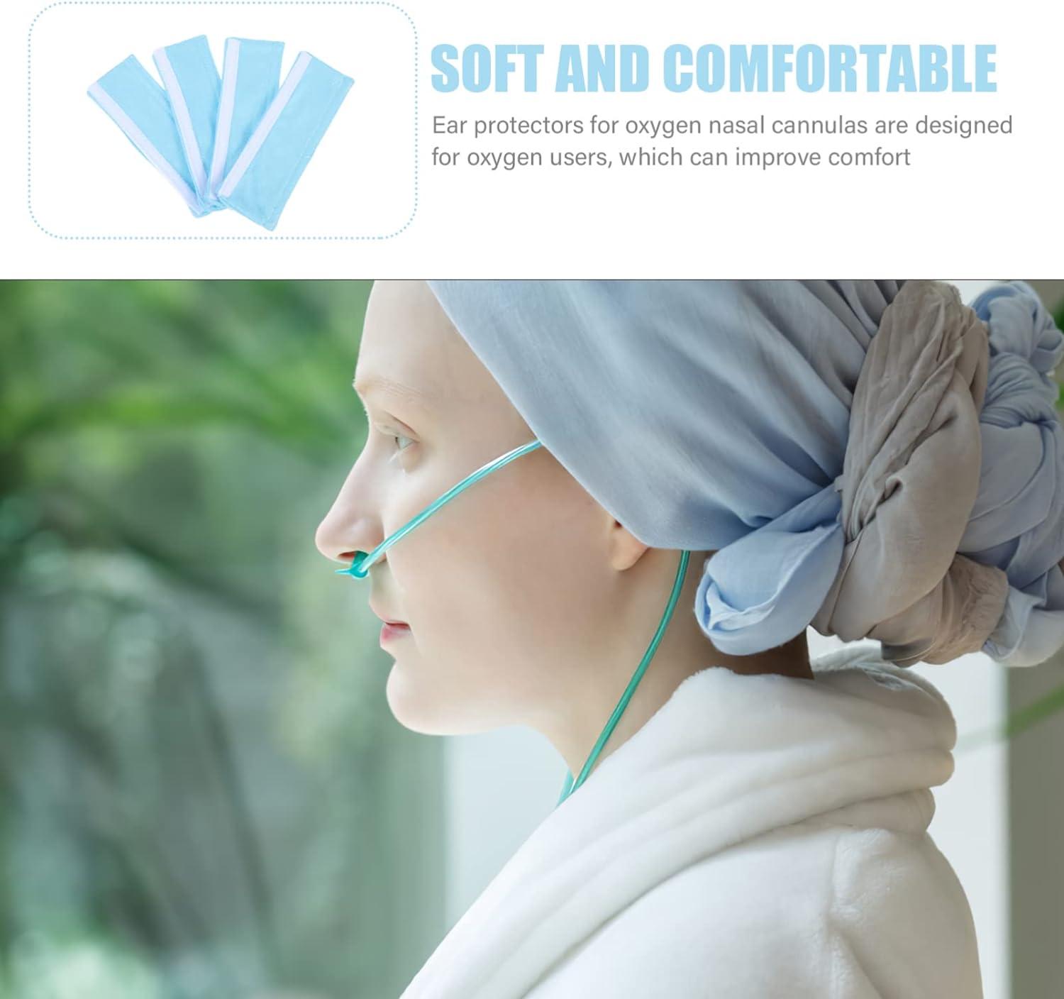 Soft Oxygen Ear Pads for Comfortable Oxygen Therapy | Set of 4 Nasal ...