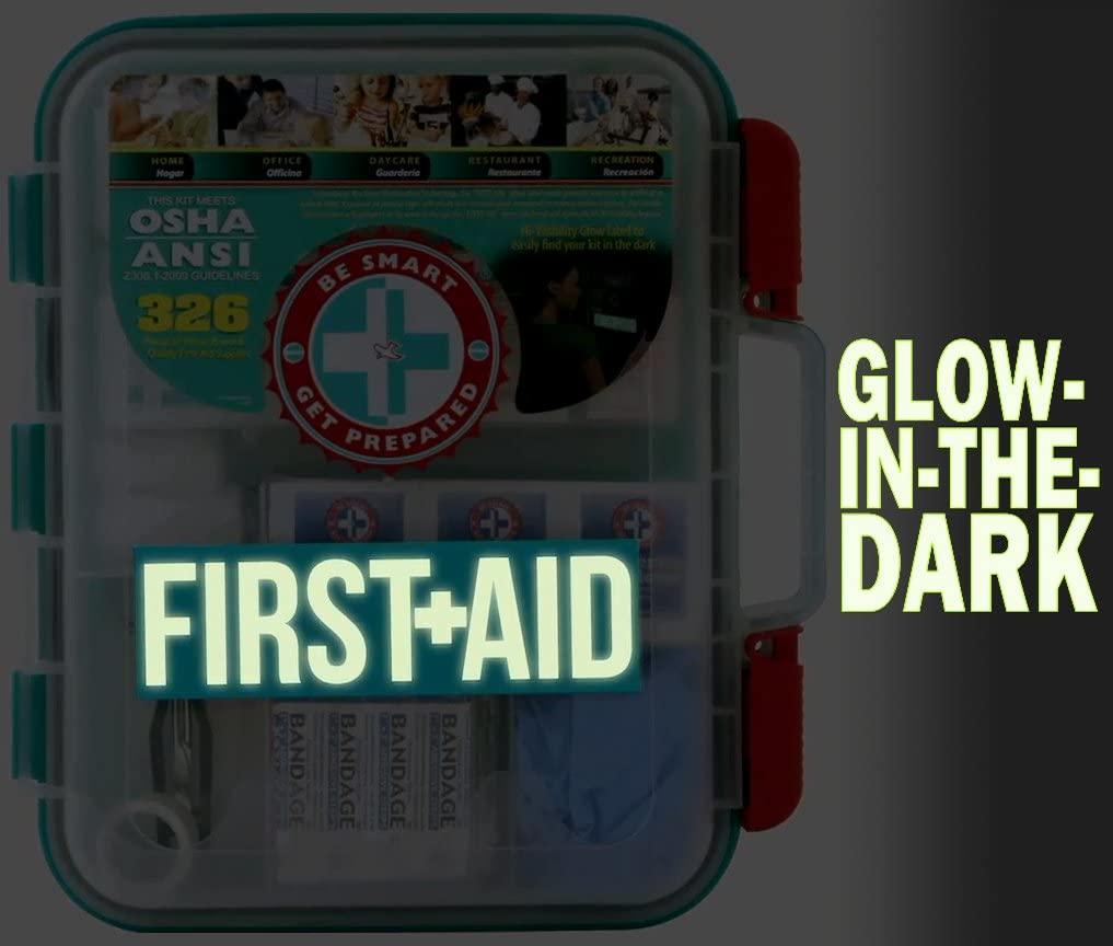 326-Piece Teal First Aid Kit - Exceeds OSHA & ANSI for 100 People ...