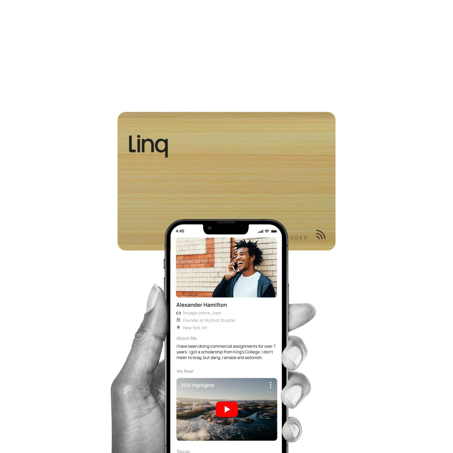 Linq Digital Business Card - Smart NFC Contact & Networking Card ...