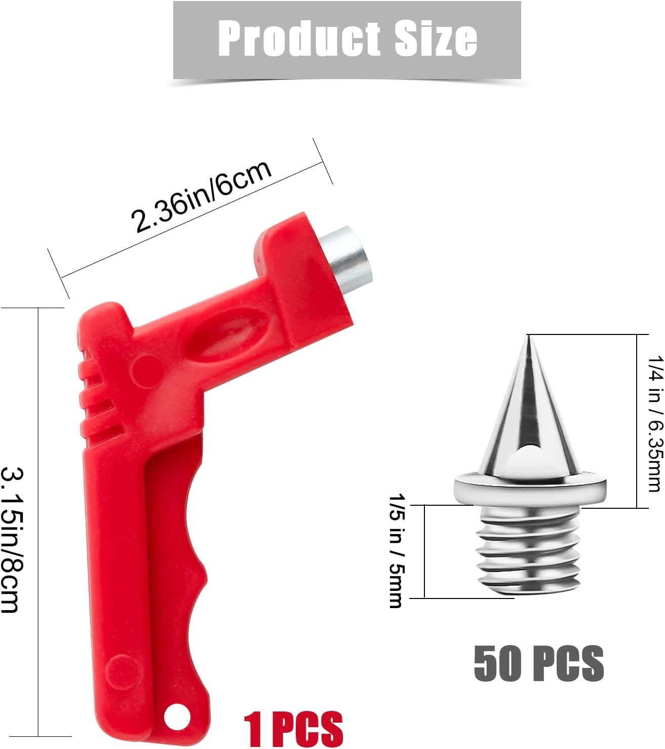 AIEX 50 Pieces 6mm Spike Nails with Key | Robust Steel Pyramid ...
