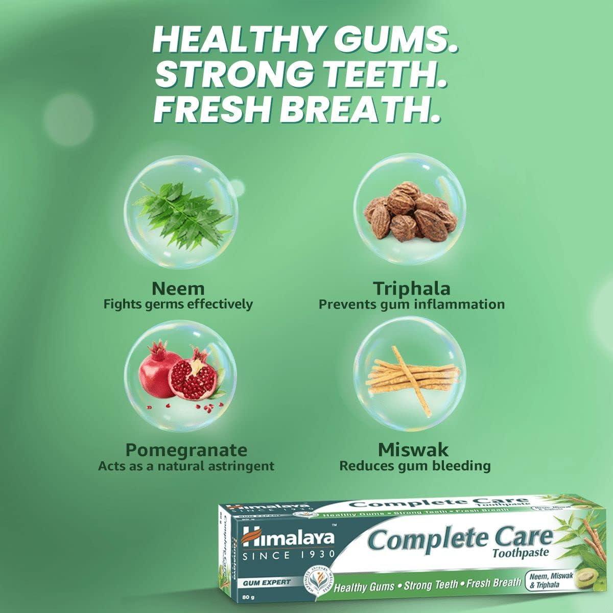 Himalaya Herbals Complete Care Toothpaste 80g - Natural Dental ...