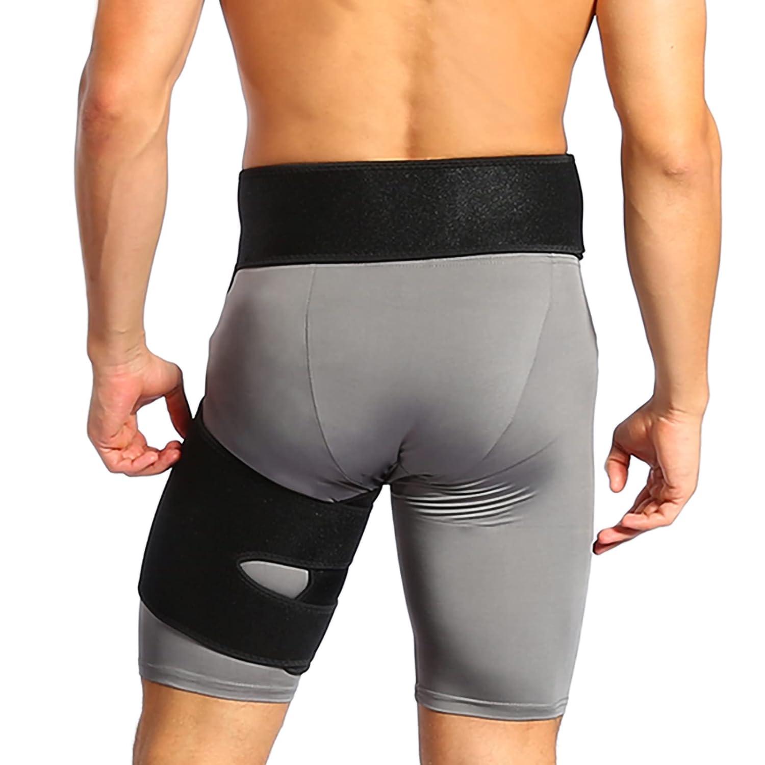 Honiwu Adjustable Hip Support Bandage for Men - Relief for Groin ...