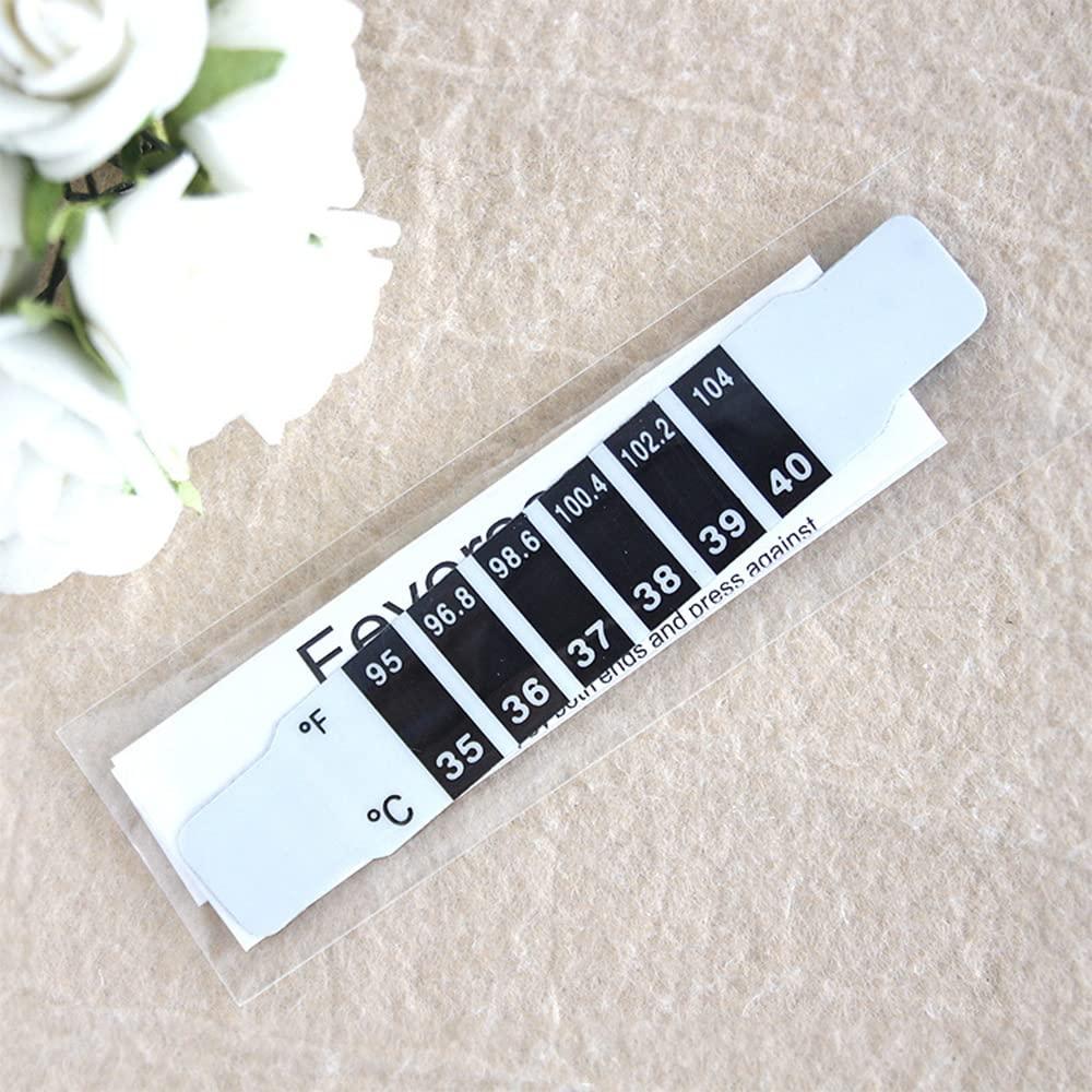 20 Pcs Forehead Temperature Thermometer Strips for Children and Elderly ...