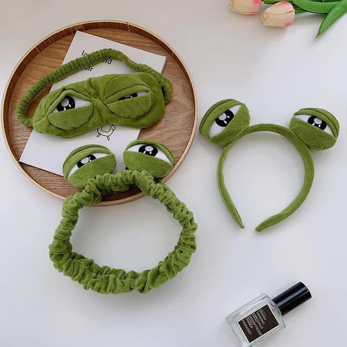 Cute Frog Headband for Face Washing | Funny Animal Spa Hair Band for ...