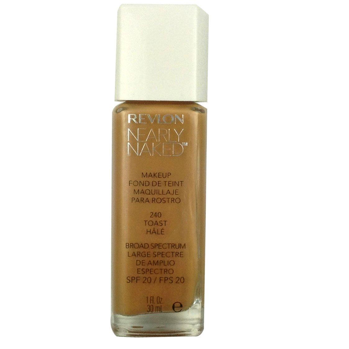 Revlon Nearly Naked Liquid Makeup 240 Toast - Lightweight Foundation ...