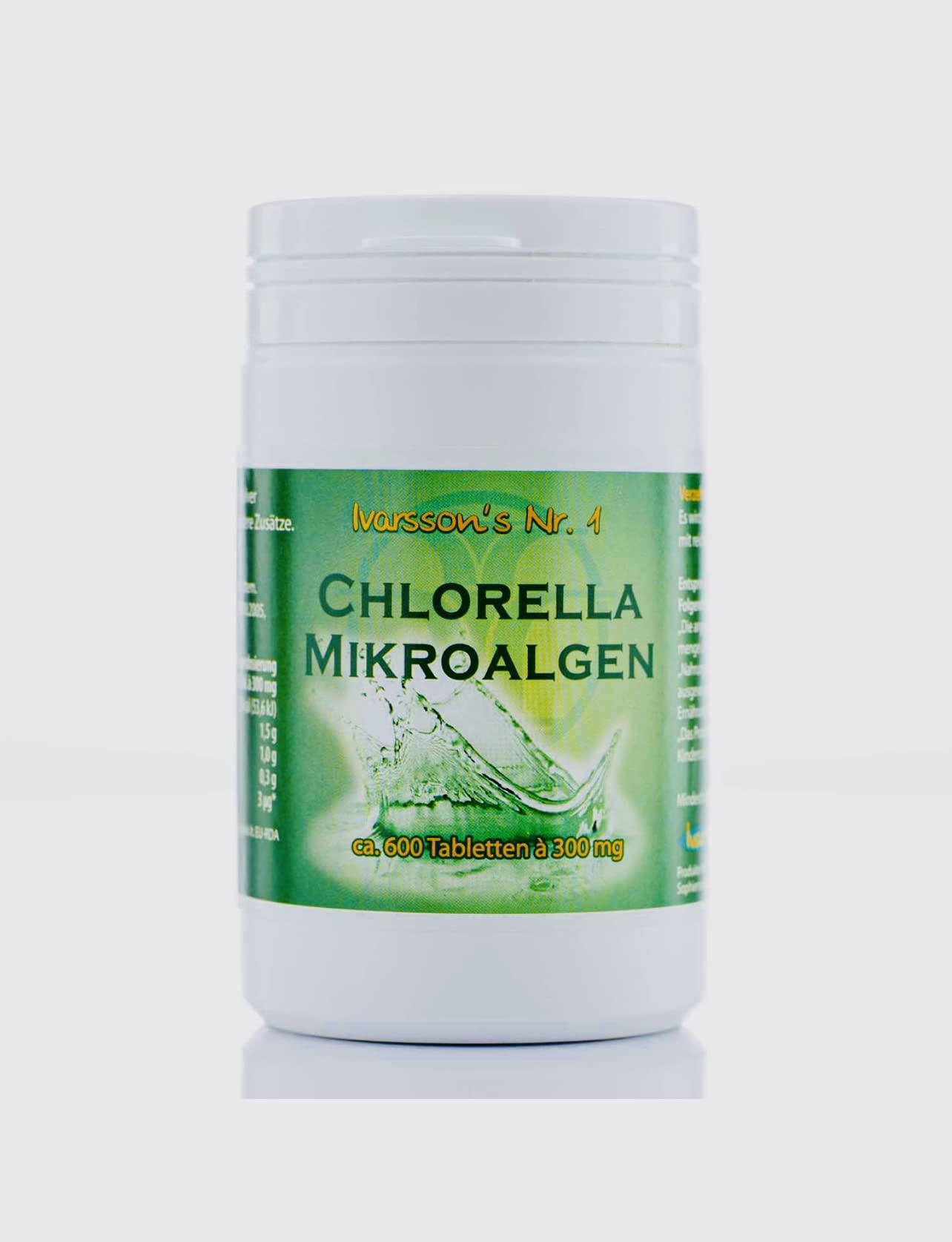 Chlorella Microalgae 600 Tablets - Made in Germany - Ivarssons ...