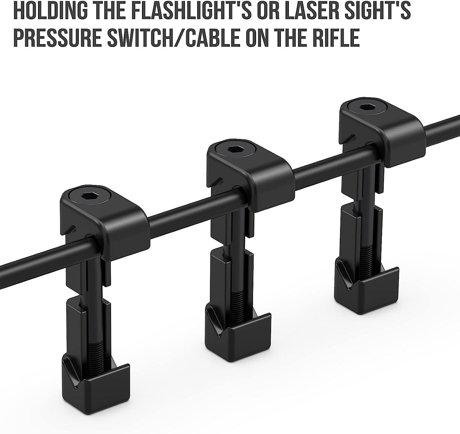 Guardtier CGM908 Picatinny Cable Management Guides 8 Pack - Black ...