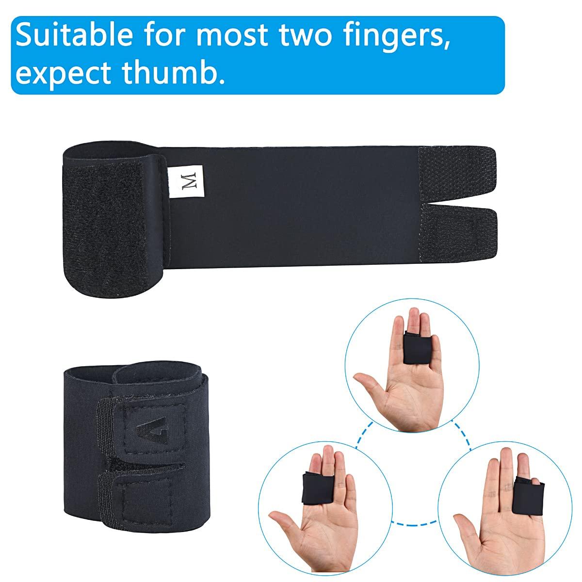Ruisenda 2 Piece Buddy Finger Splint Set - Adjustable Finger Support ...
