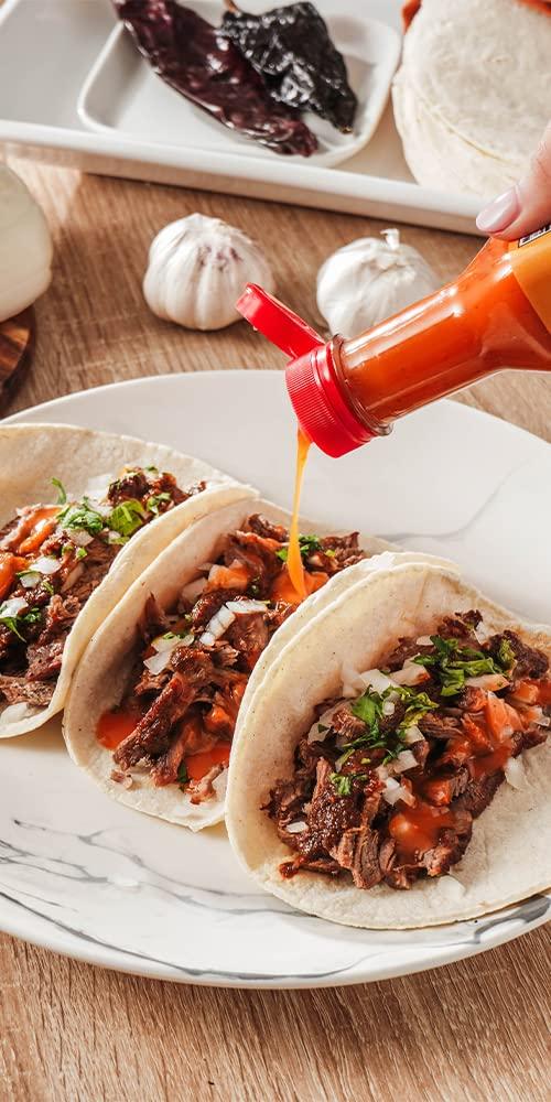 Mexico Lindo Red Habanero Hot Sauce - 78,200 Scoville - 5 Fl Oz Bottles ...