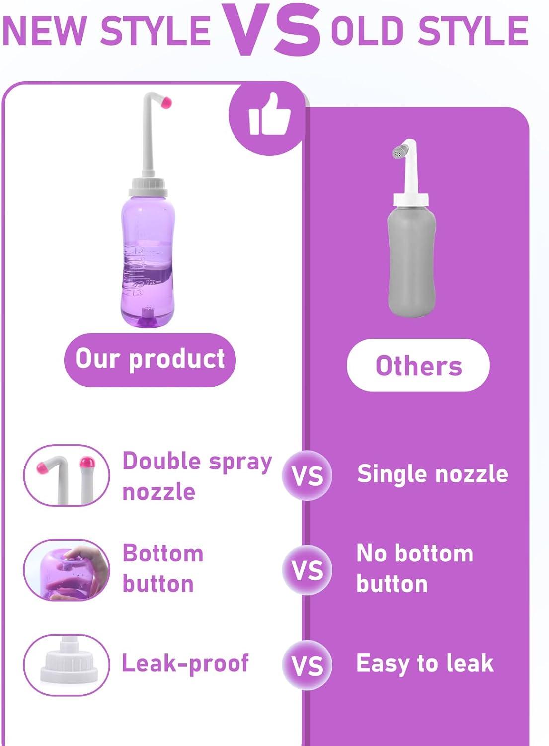 Peri Bottle Po Dusche Bidet 500ml - Portable Intimate Shower with 2 ...