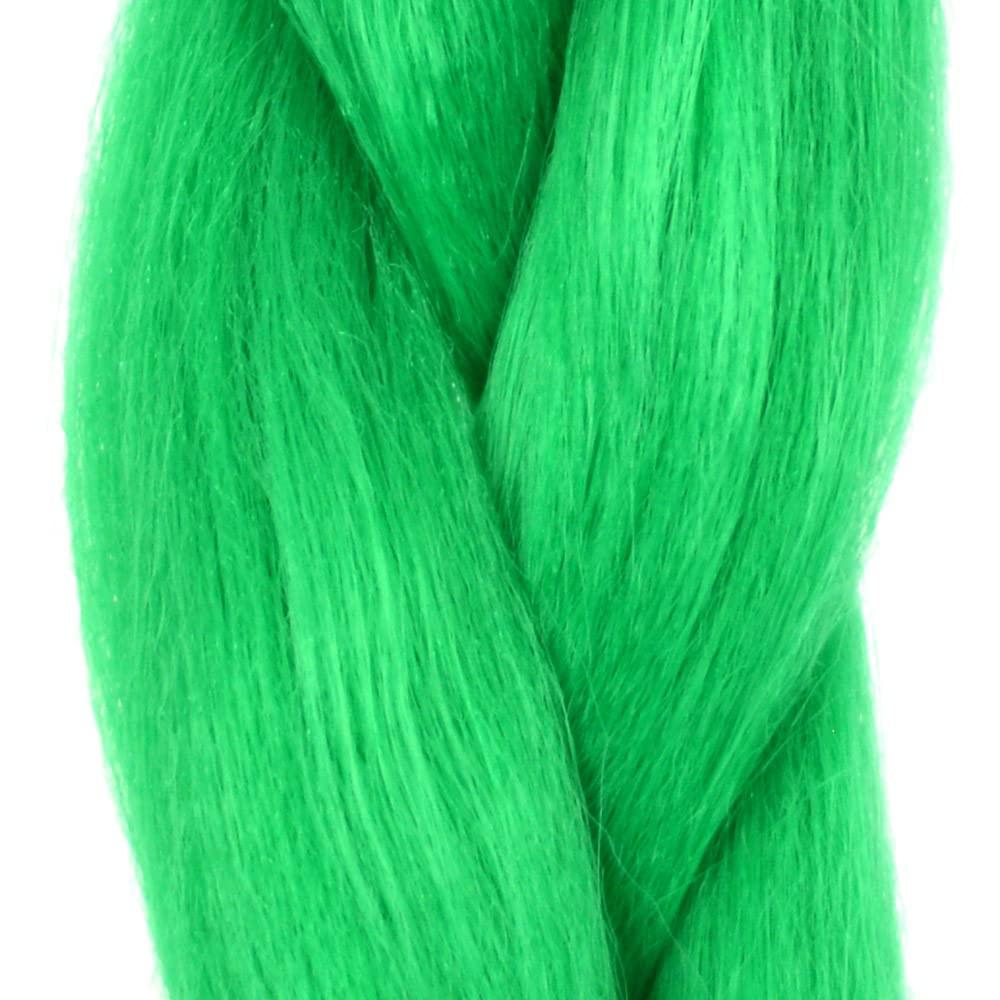 Shop Mybraids 1-Colored Premium 2m Long Green Braid Hair for Rasta ...