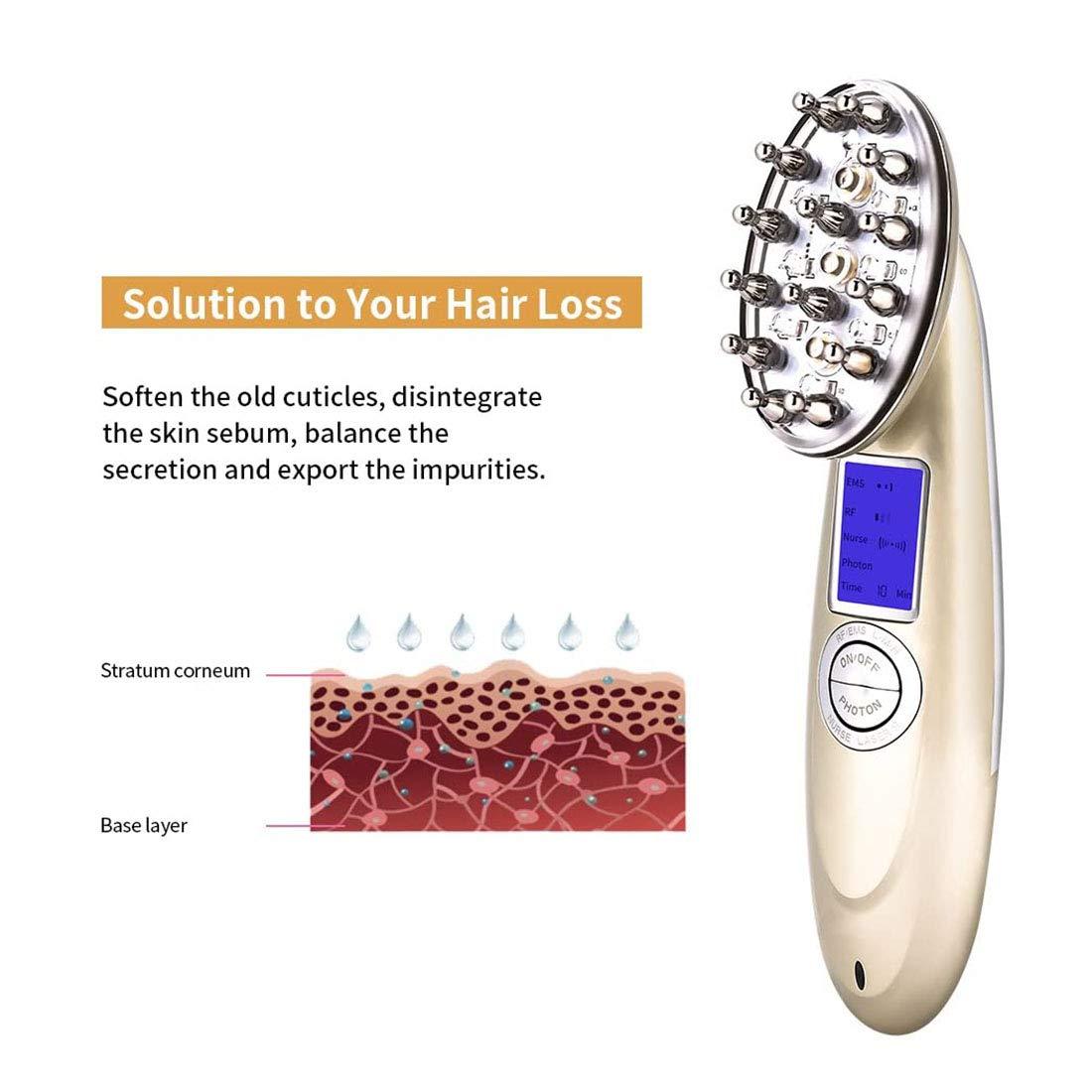 Qwaszx Electric Growth Comb - Anti-Hair Failure & Scalp Health | USB ...