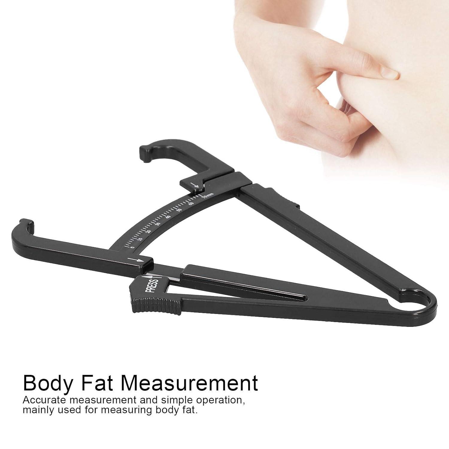 Body Fat Measuring Slide Caliper - Unisex Black Plastic Body Fat Tester ...