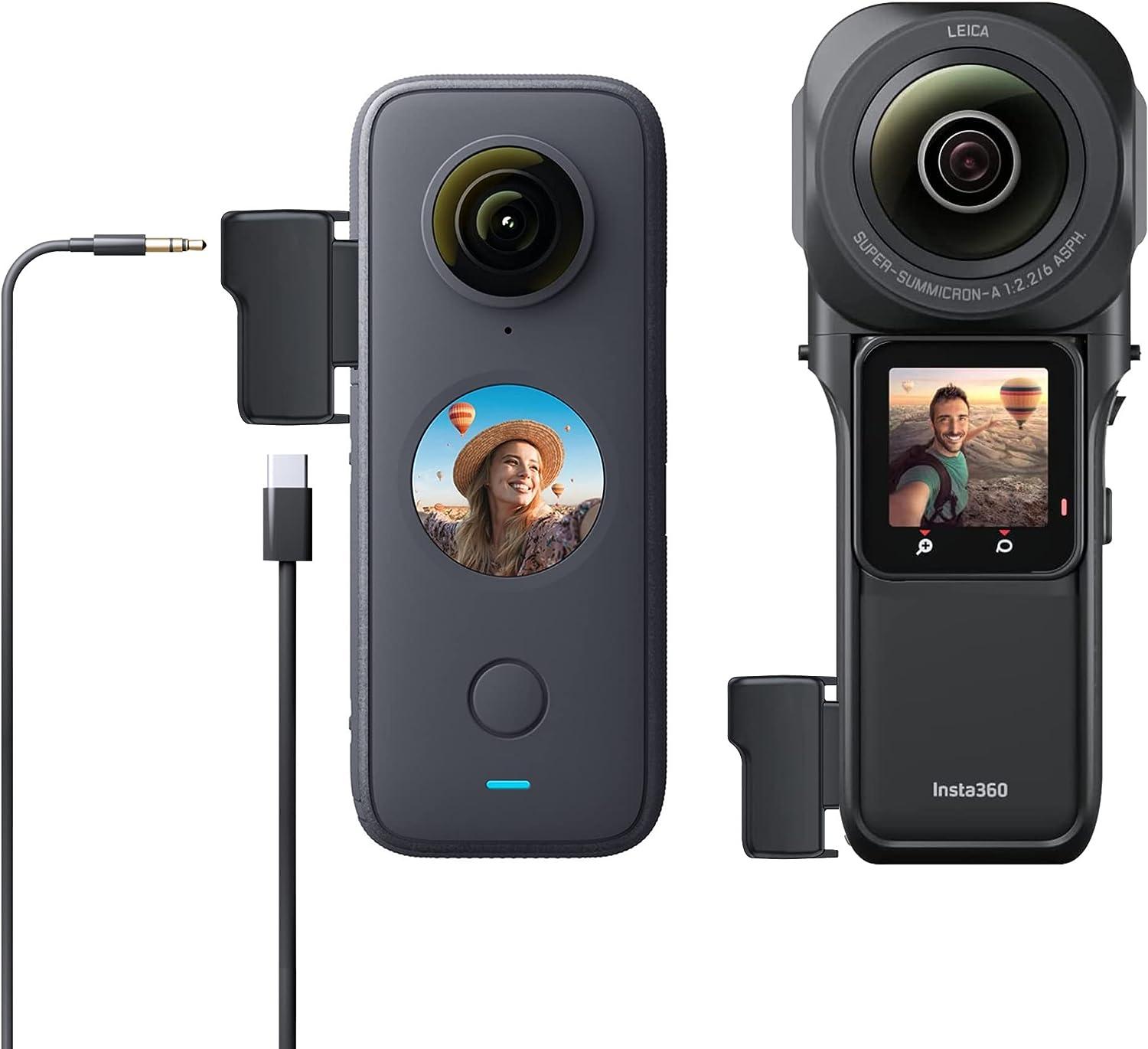 CYNOVA Upgraded Insta360 Mic Adapter | 3.5mm Audio Jack for Insta360 ...