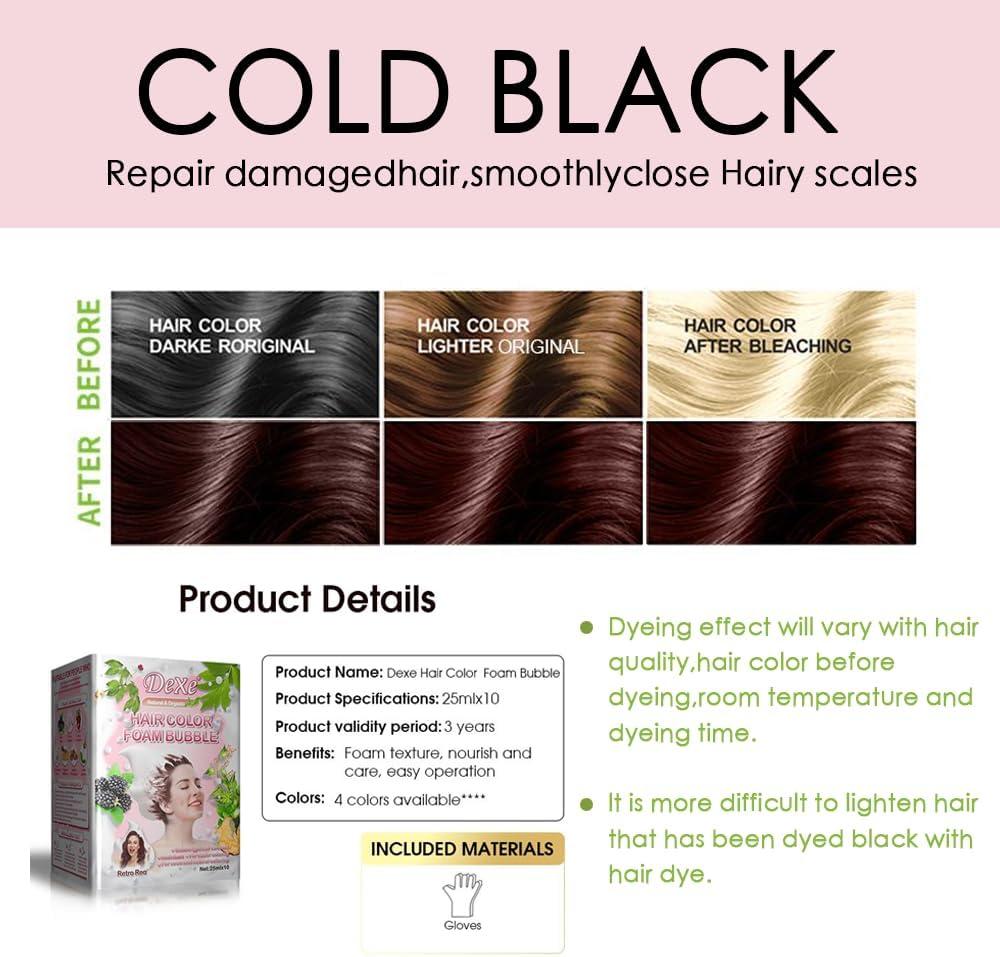 Retro Red Instant Shampoo Hair Color Shampoo for Men and Women - Lasts ...