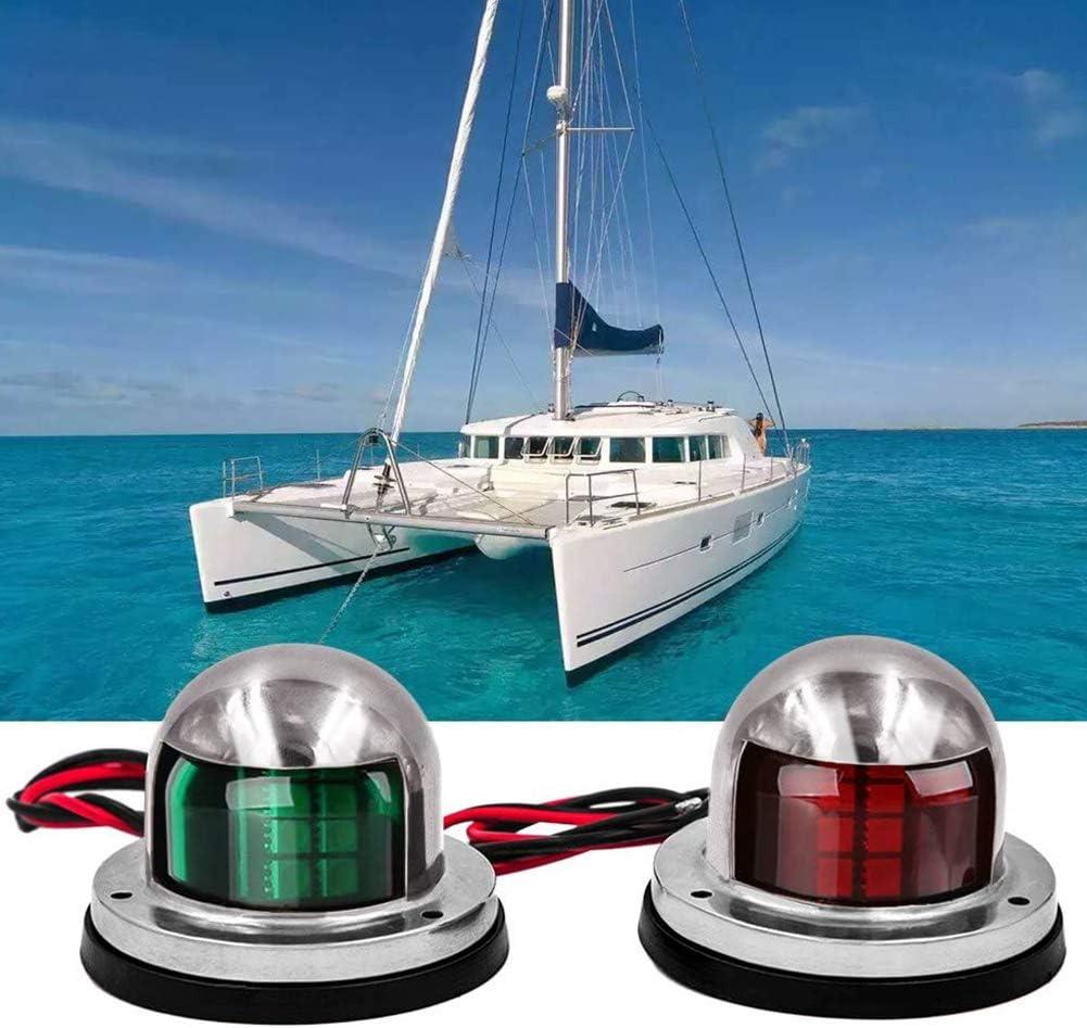 LED Navigation Anchor Light for Boat - Marine Bow Lights with Red Green ...