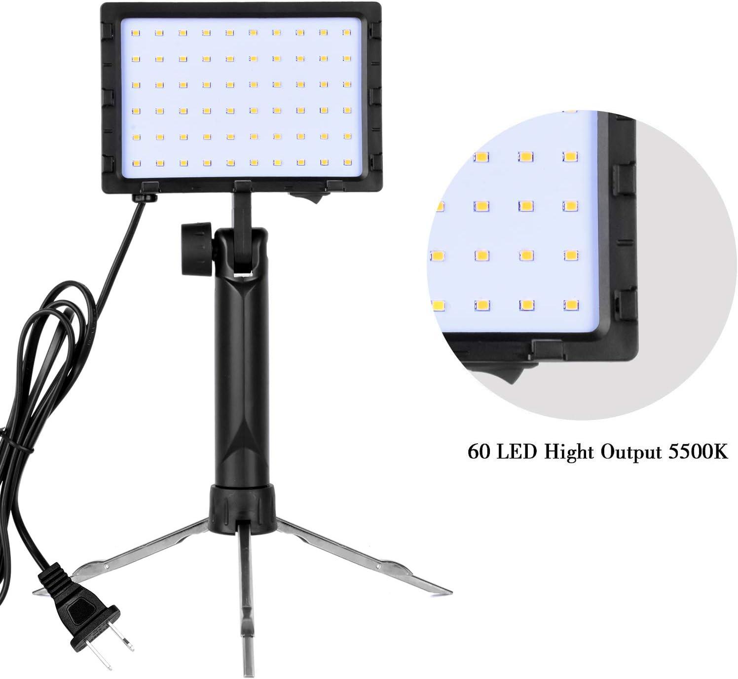 EMART 60 LED Continuous Portable Photography Lighting Kit - 2 Pack with Color Filters | Table ...