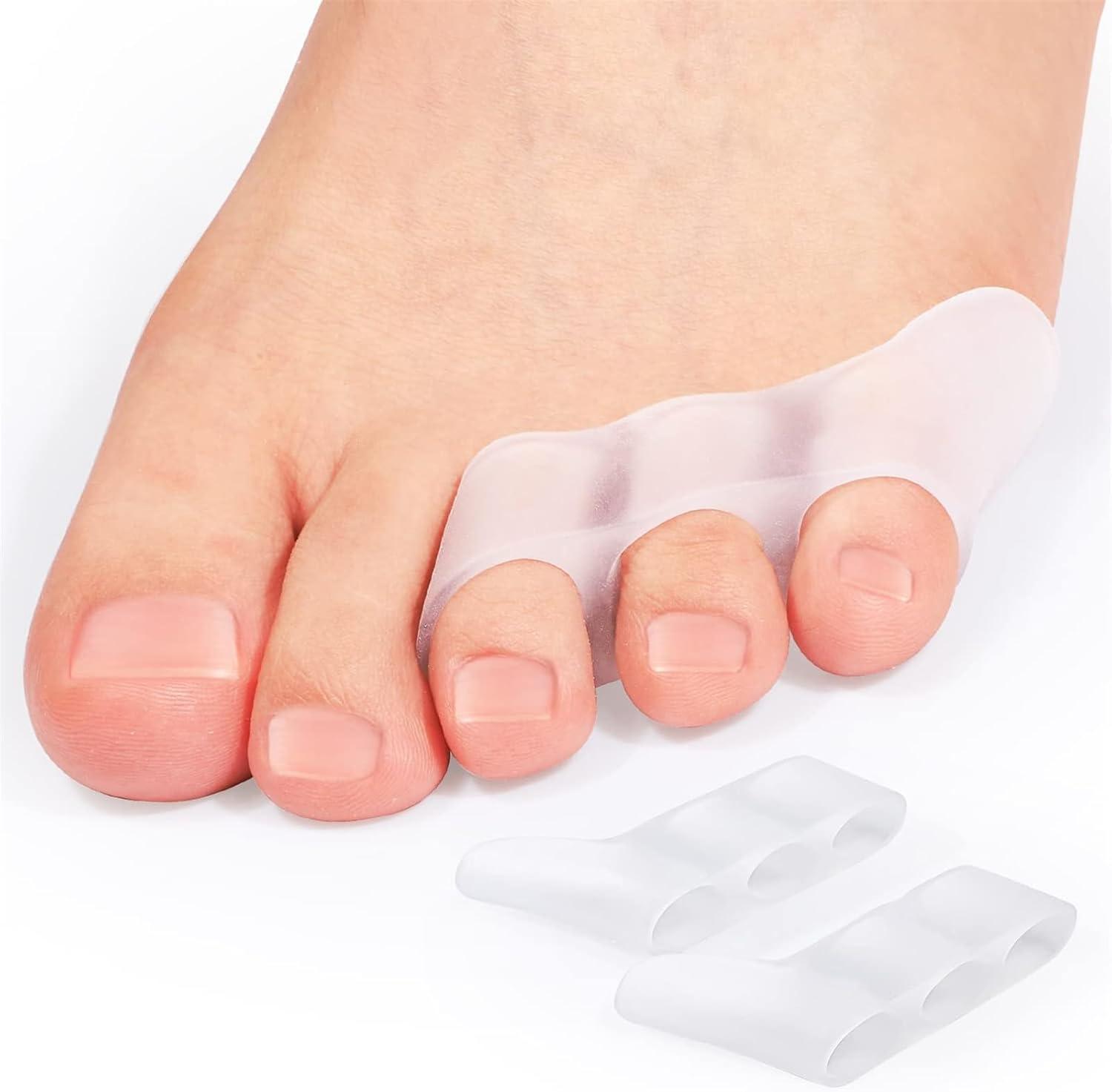 4 Toe Spreader Silicone | Toe Separator for Overlapping Toes Blisters ...