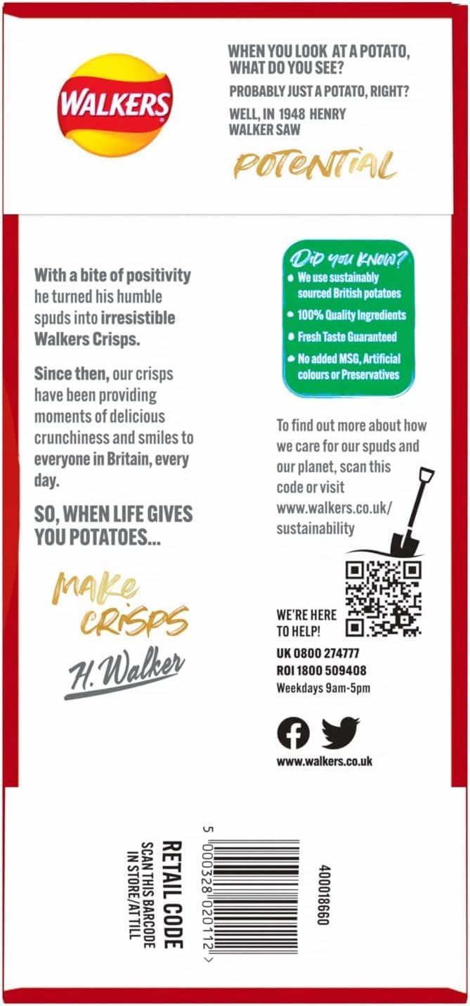 Walkers Crisps Classic Variety Multipack Crisps Box - 20 packs x25 Gram (Pack Of 1) | Buy Now ...