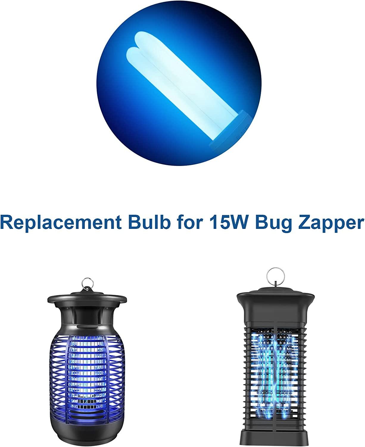 E27 15W U Type Bug Zapper Replacement Bulb (2 Pack) - Compatible with ...