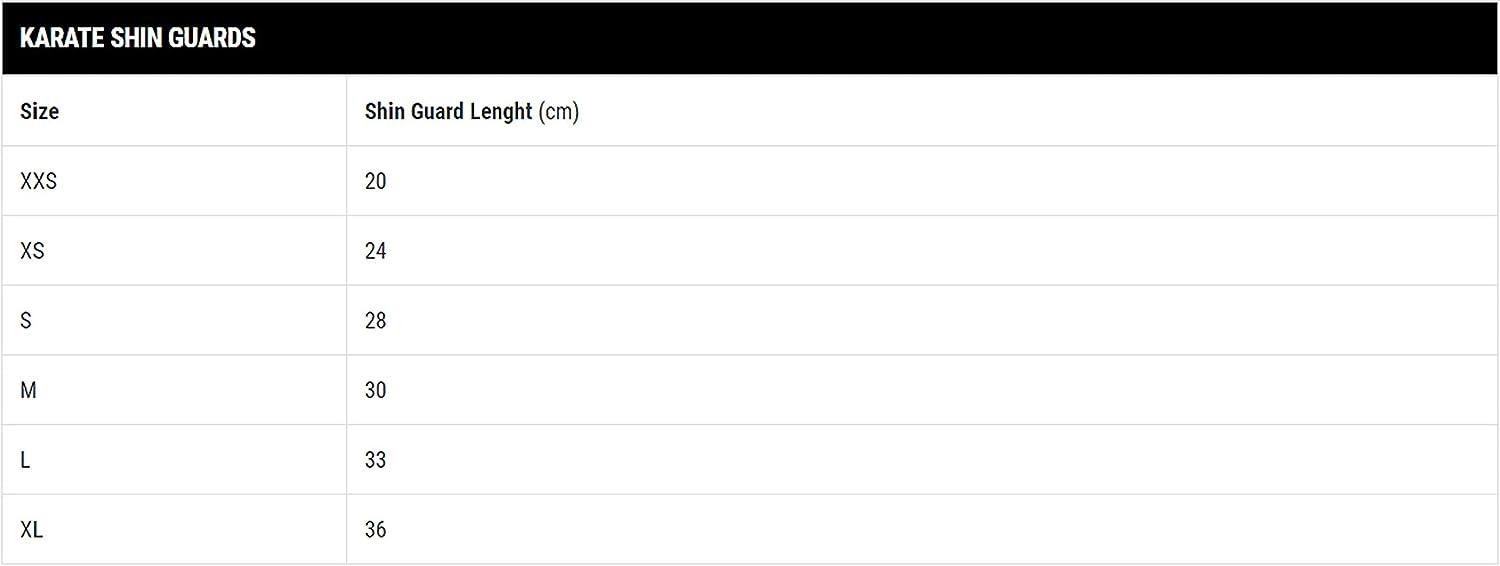 Hayabusa Winged Strike Karate Shin Guards - X-Large Black | Competition ...