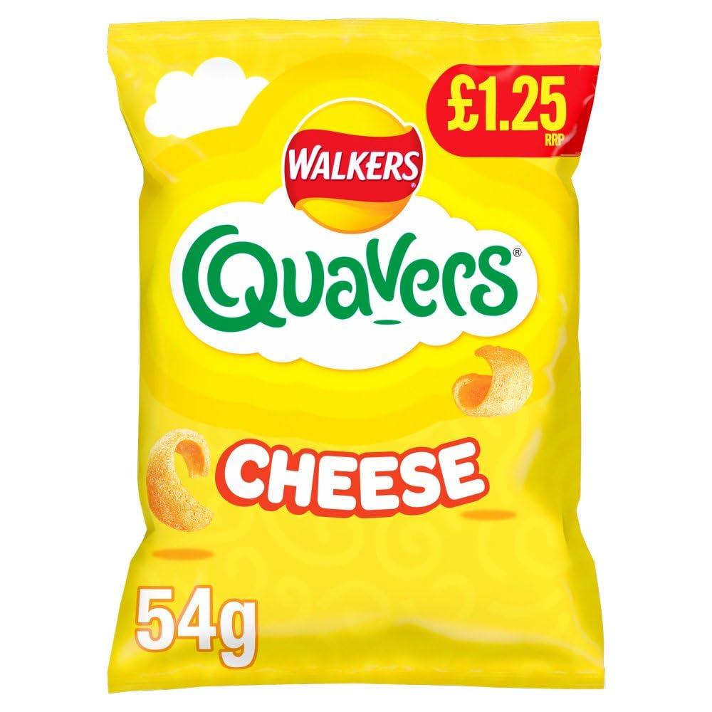 Walkers Quavers Cheese Snacks 54g x Case of 15 Quavers Cheese Snacks 15 ...