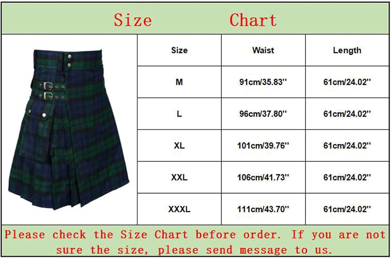 Classic Scottish Hybrid Lartan Utility Kilt | Stylish Men's High Waist ...