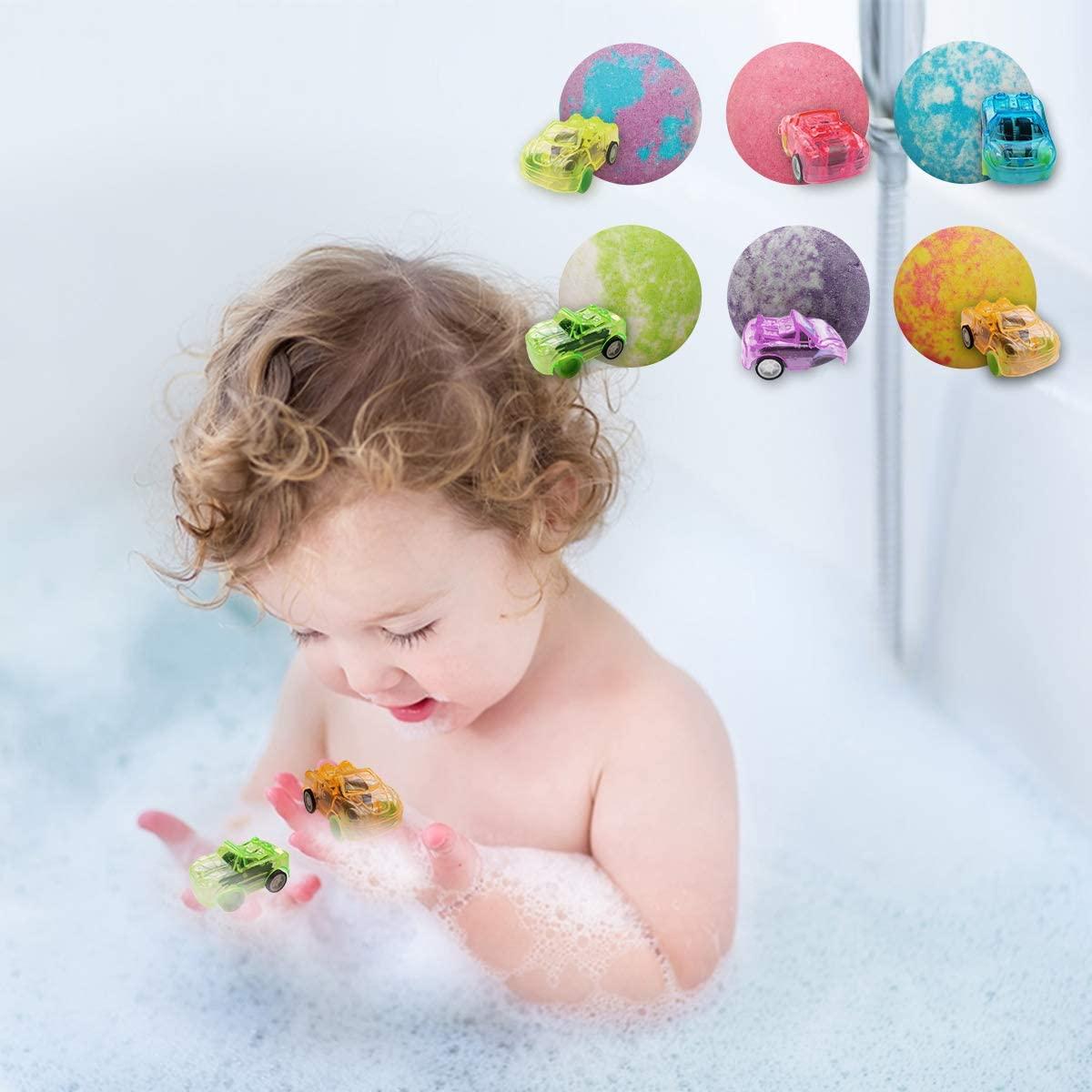 CF Natural Daily Cars Bath Bomb Gift Set - 6 Pack 7oz Huge Bath Bombs ...