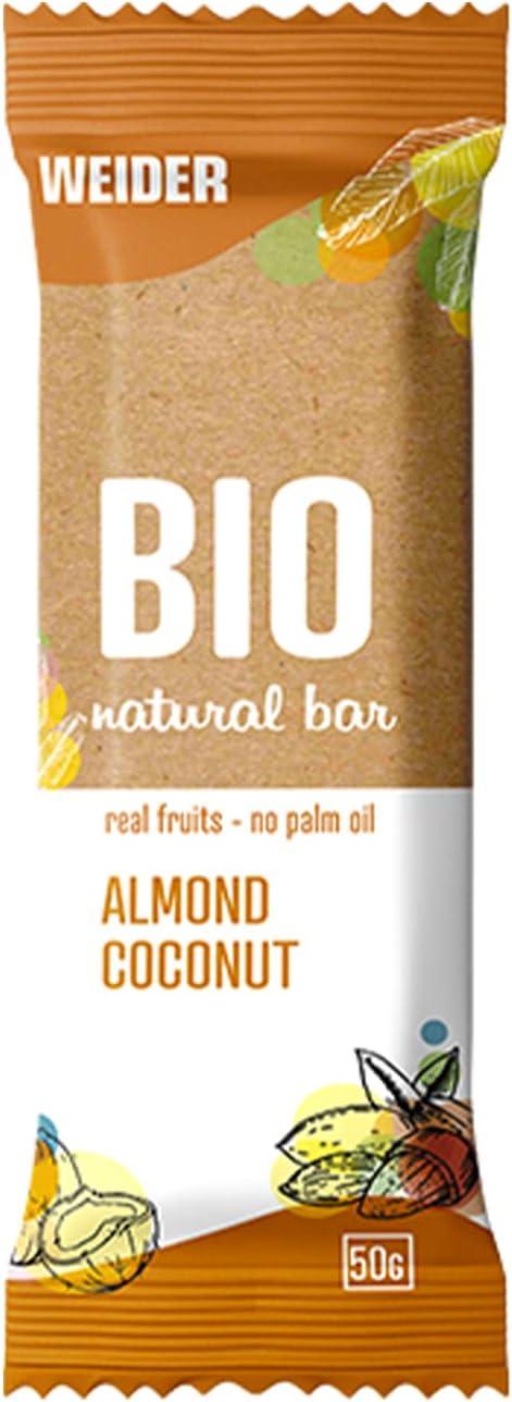 Weider Bio Natural Bar (1kg) Almond & Coconut - Vegan High Energy ...