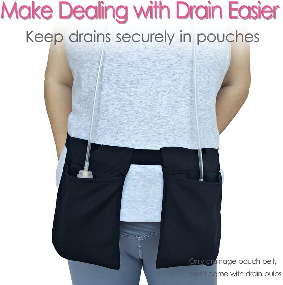 Adjustable Mastectomy Drain Holder for Bilateral Surgery - Black | Buy ...
