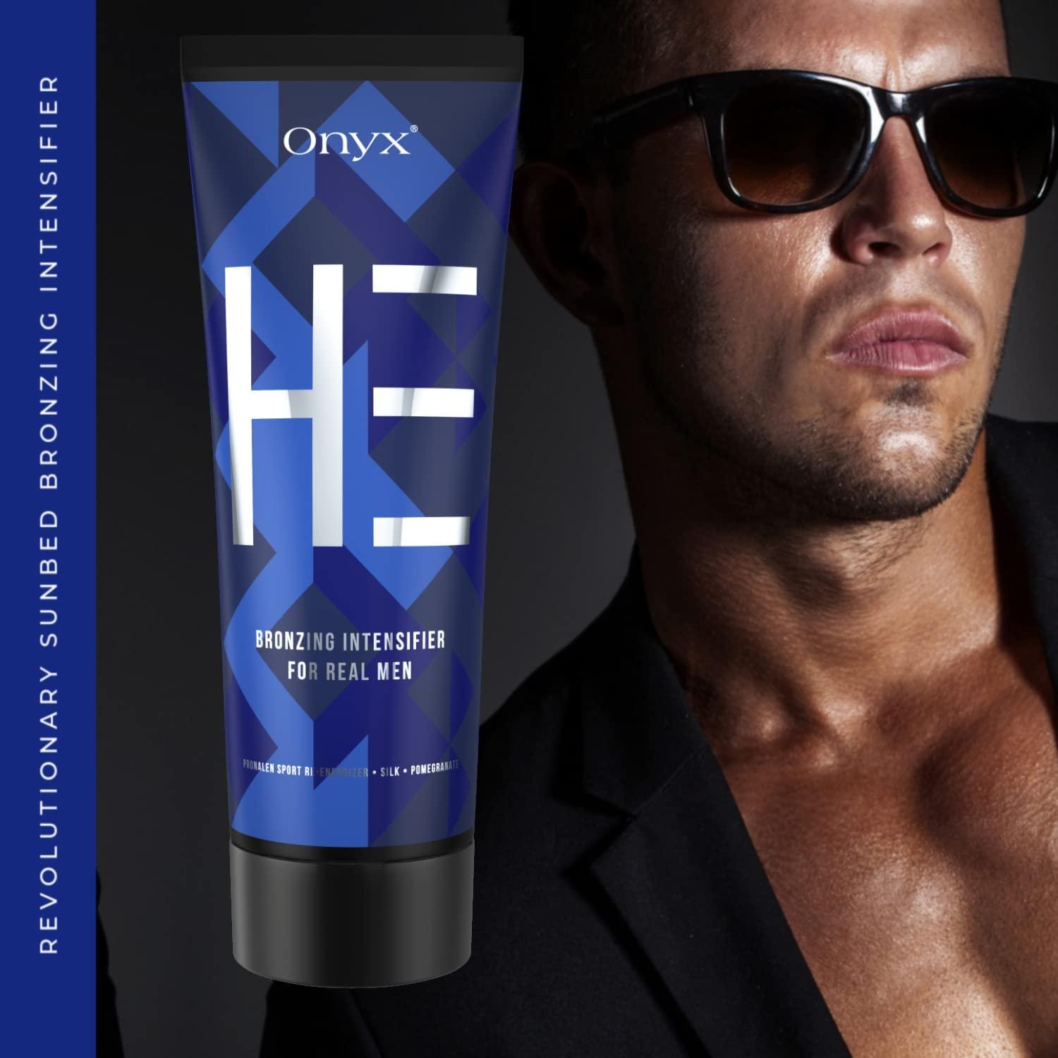 Onyx Tanning Lotion for Real Men with Bronzer and Accelerator - Double ...