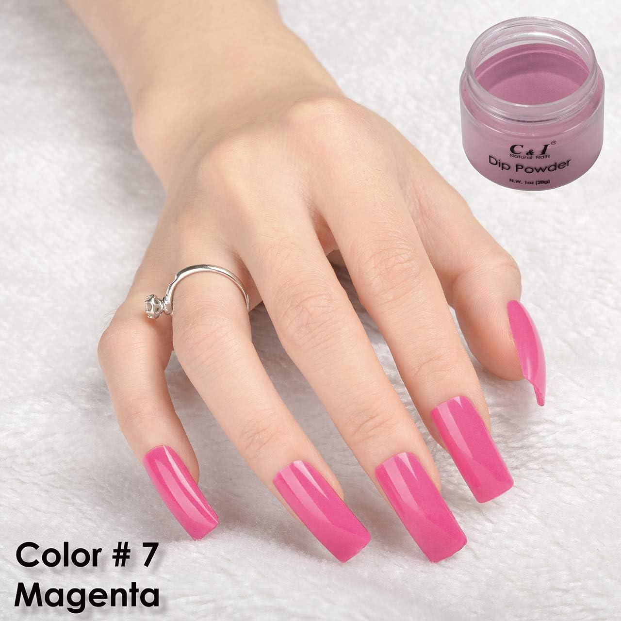 C & I Dip Powder Color No.007 Magenta Red Color System | Buy Now with ...