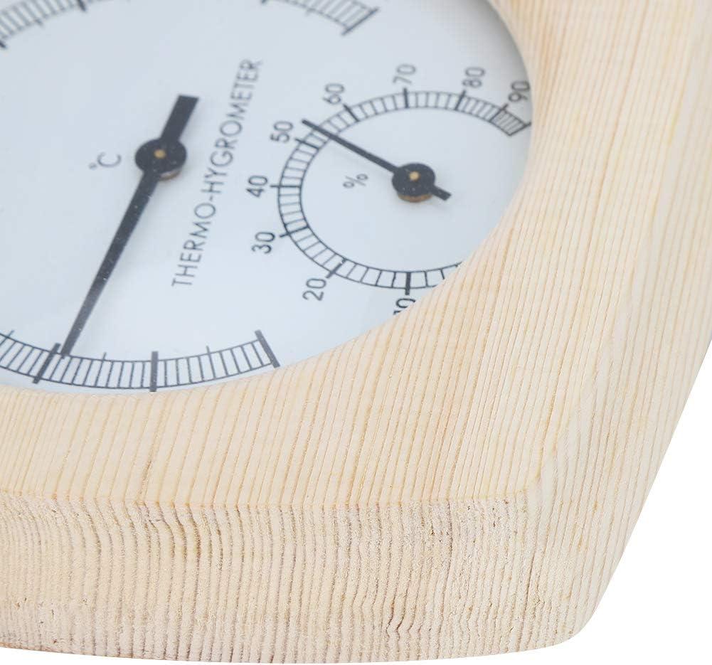 Evgats Premium Wood Thermo Hygrometer - Essential Sauna & Bathroom ...