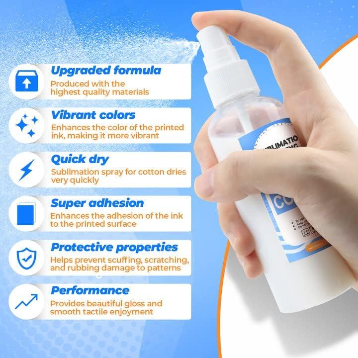 2023 Upgrade formula Sublimation Spray for Cotton Sublimation Coating ...