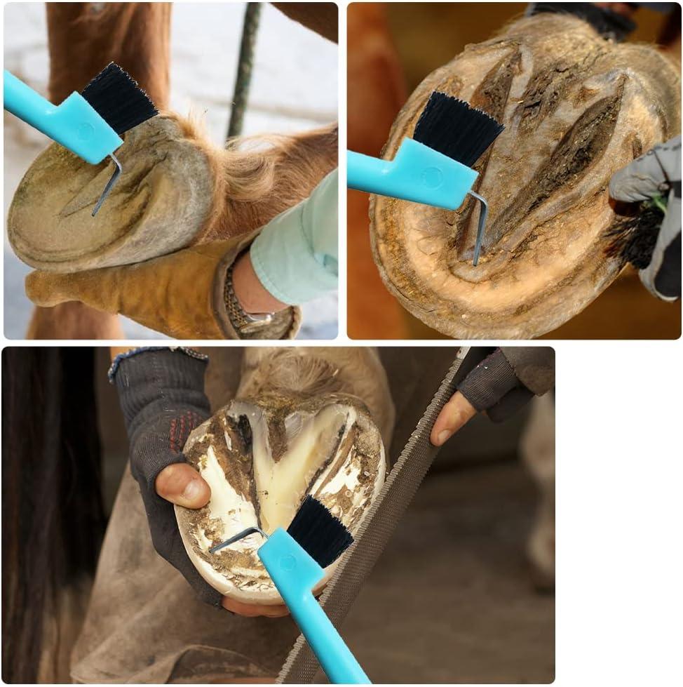Horse Hoof Pick Brush Ergonomic Hoof Cleaner Portable Hoofpick for Home ...
