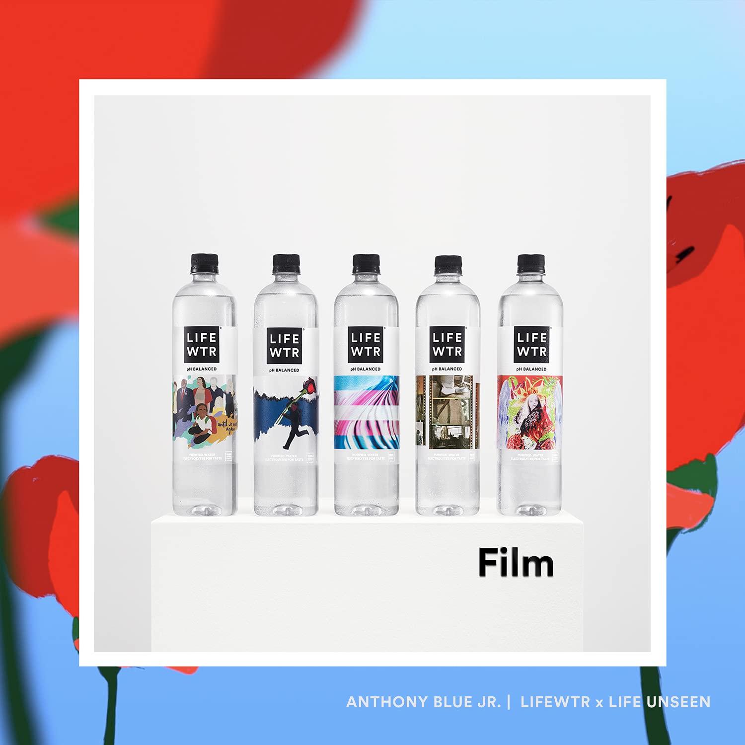 LIFEWTR Premium Purified Water 500 mL (6 Pack) | pH Balanced with ...