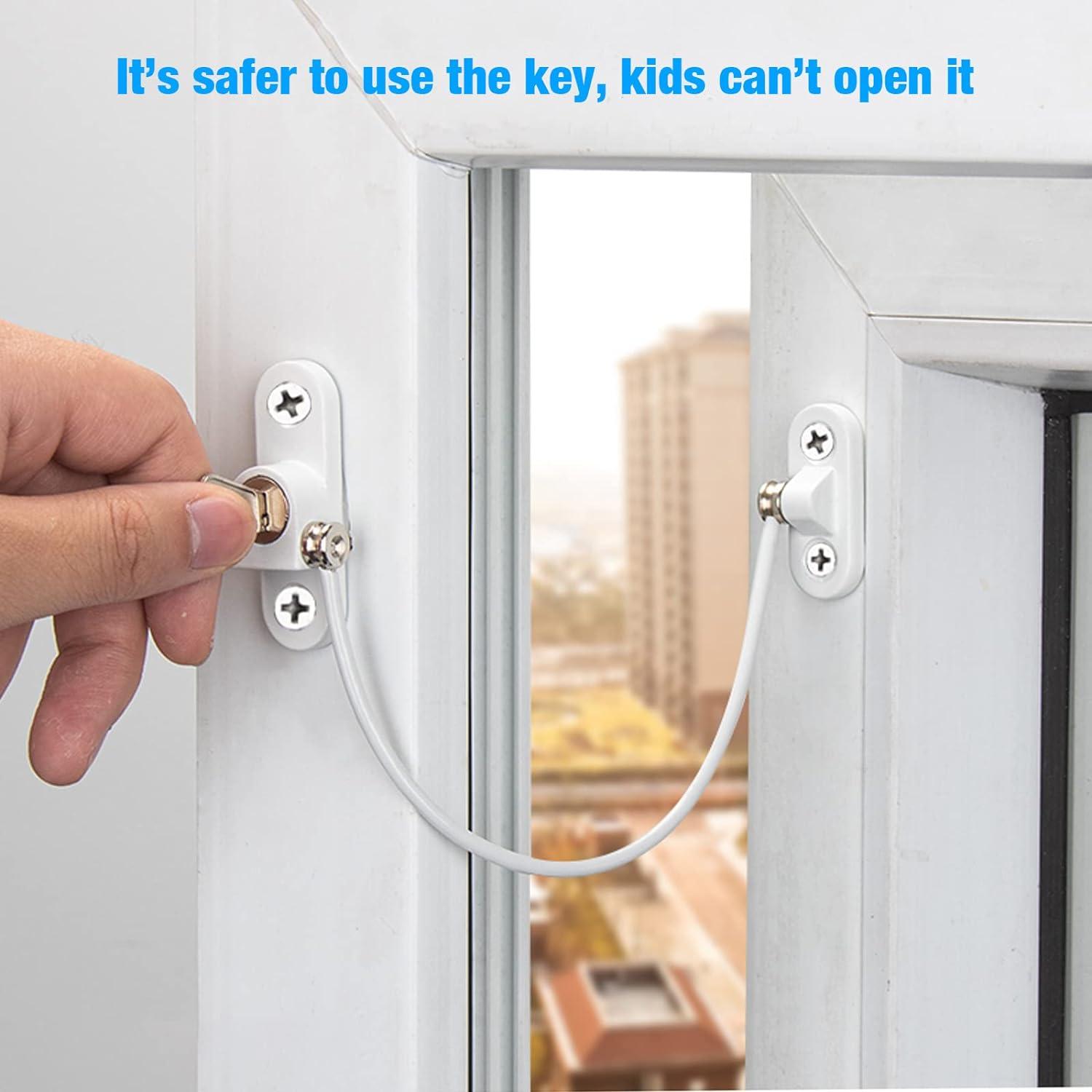 10Pcs Window Restrictor Locks for Kids Window Restrictors UPVC Baby ...