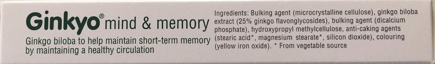 Ginkyo Mind & Memory Supplement | Ginkgo Biloba Extract 120mg | Buy Now ...