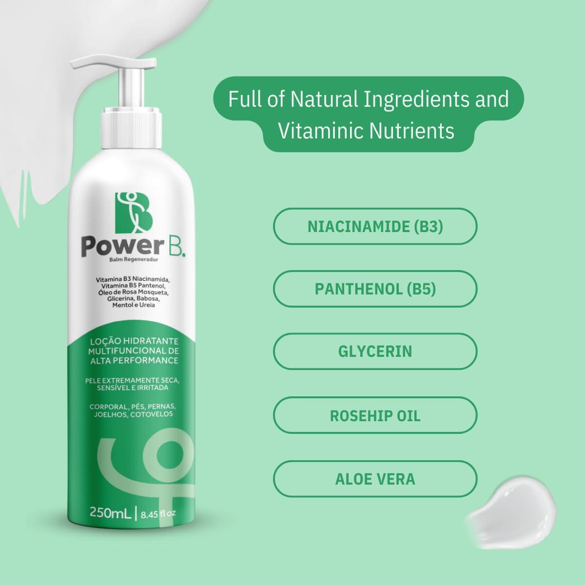 Power B - Brazilian Multi-Purpose Dry Skin Lotion | Vitamin B3 ...