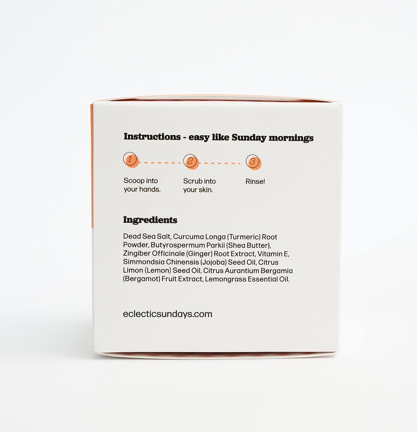 Sea Salt Turmeric Body Scrub - Newly Improved Formula Dry Scrub | Peach ...