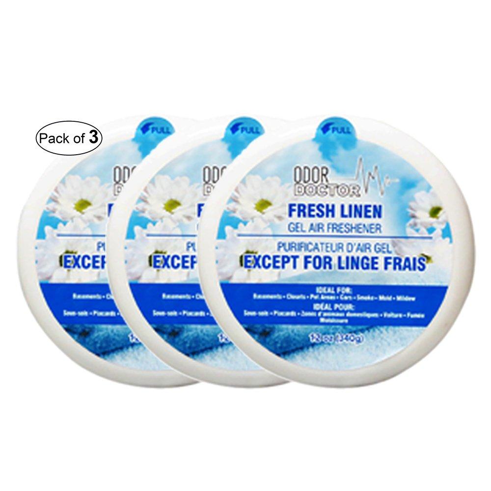 Odor Doctor Gel Air Freshener- Fresh Linen (340g) (Pack of 3) | Buy Now with Express ...
