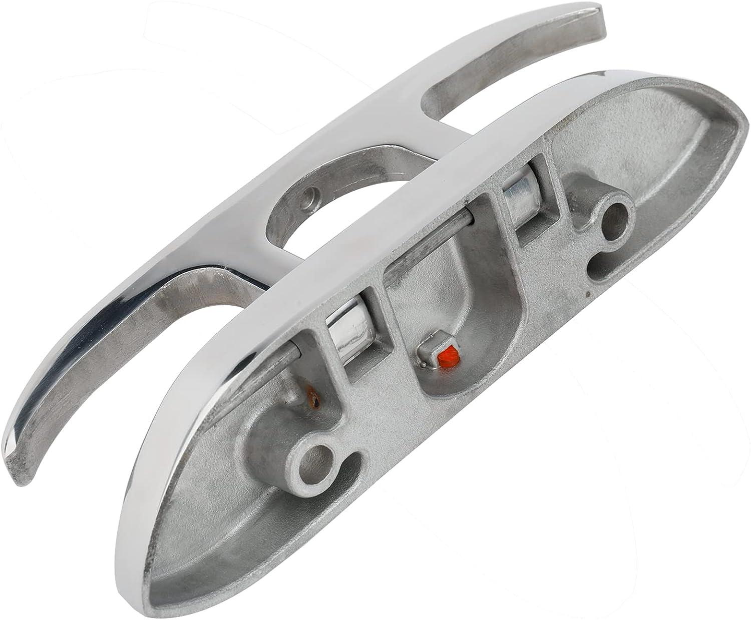 RealPlus 6 Inch Boat Folding Cleat - 316 Stainless Steel - Flip-up Dock ...