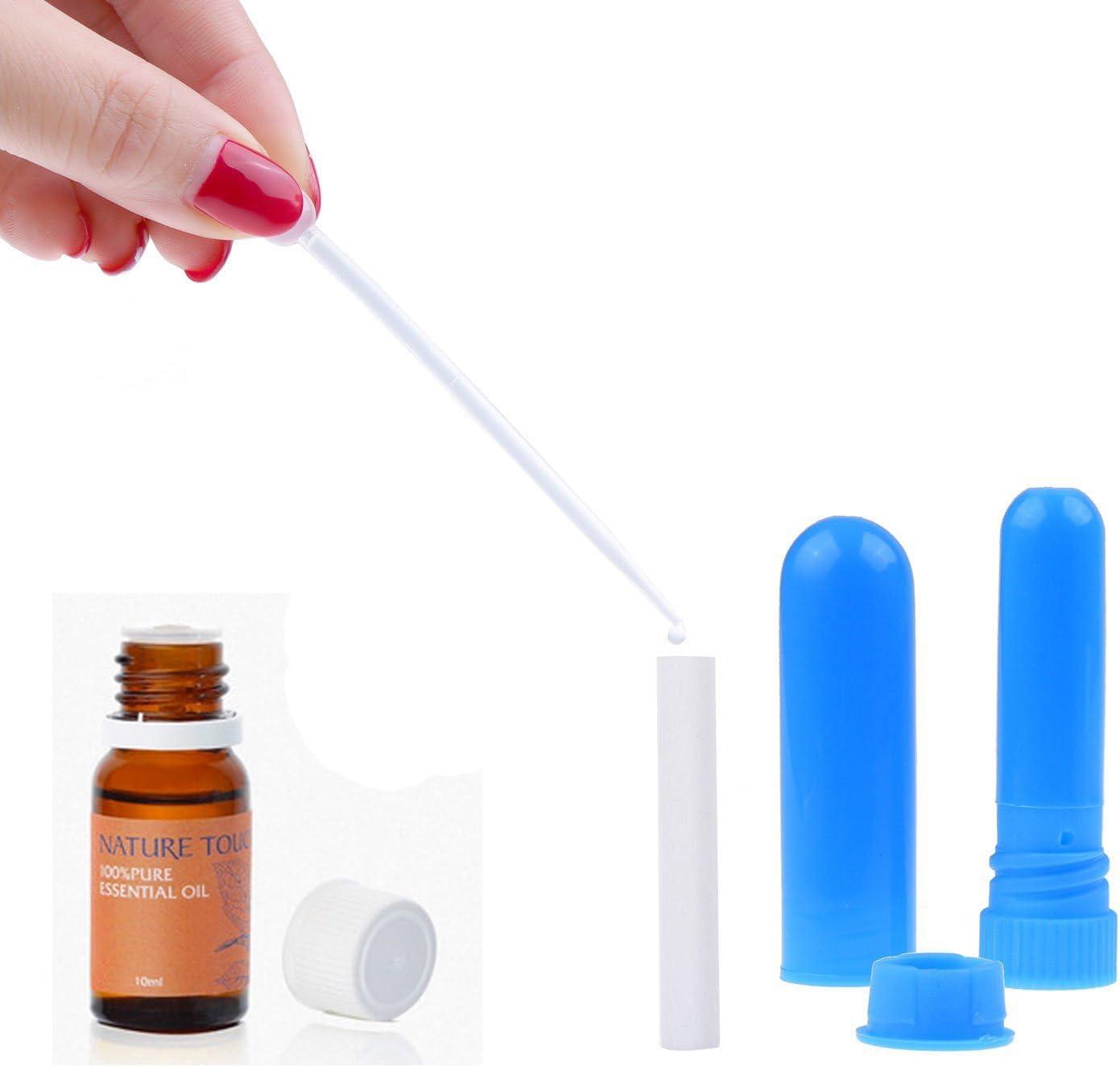 Zison Nasal Inhaler Tubes Kit - 12 Empty Tubes with Wicks & 2 Droppers ...
