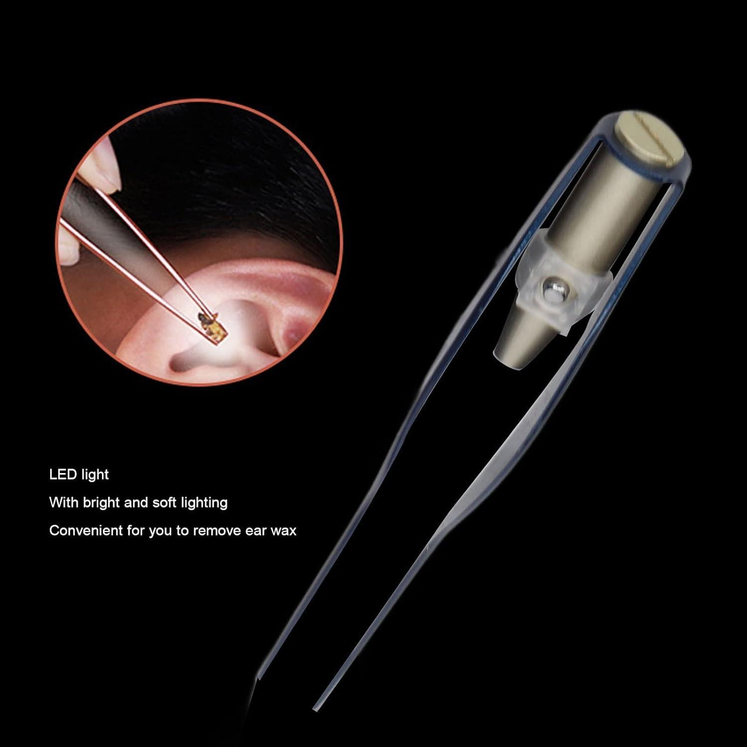 LED Lighted Ear Pick Heavy Duty LED Earwax Removal Kit Tweezers for ...
