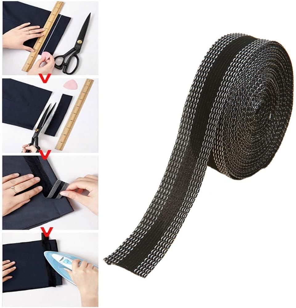 Trousers Edge Modified Strips - 5m Self-Adhesive Fabric Tape for DIY Hemming Pants & Jeans