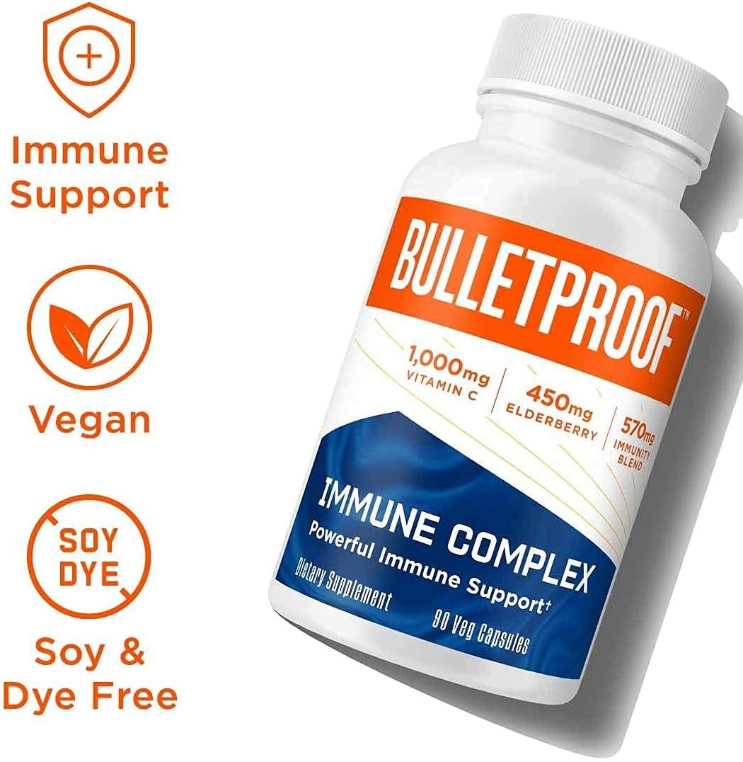 Bulletproof Immunity Bundle: Immune Complex & Glutathione Force - Antioxidants Vitamin C and ...