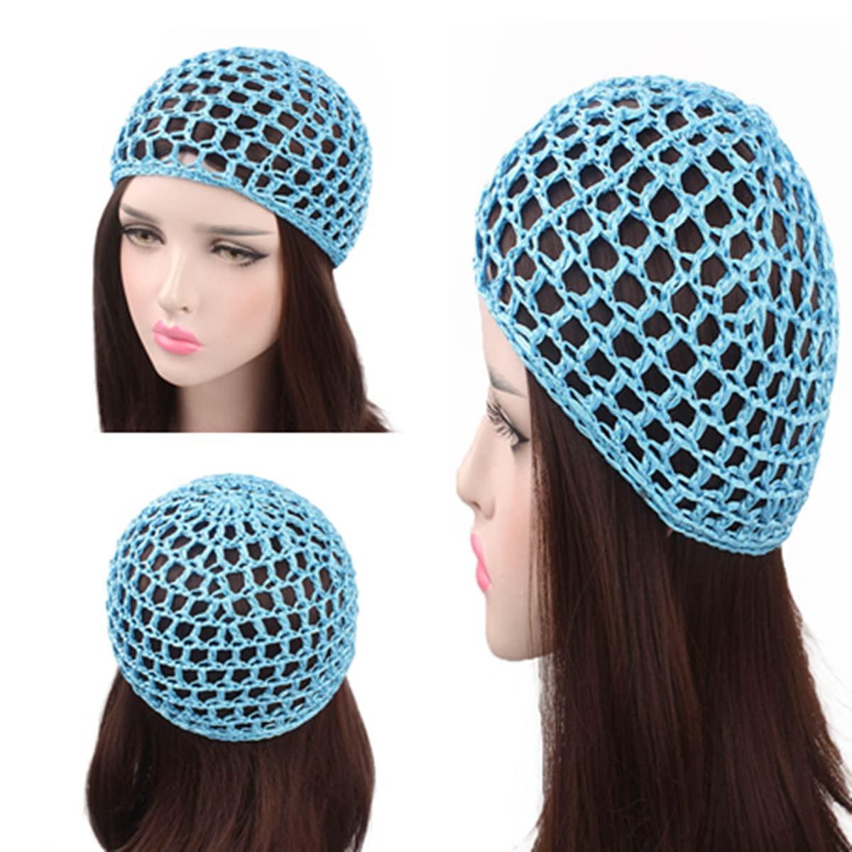 3PCS Mesh Crochet Hair Nets for Women - Short, Thick Cap for Night ...