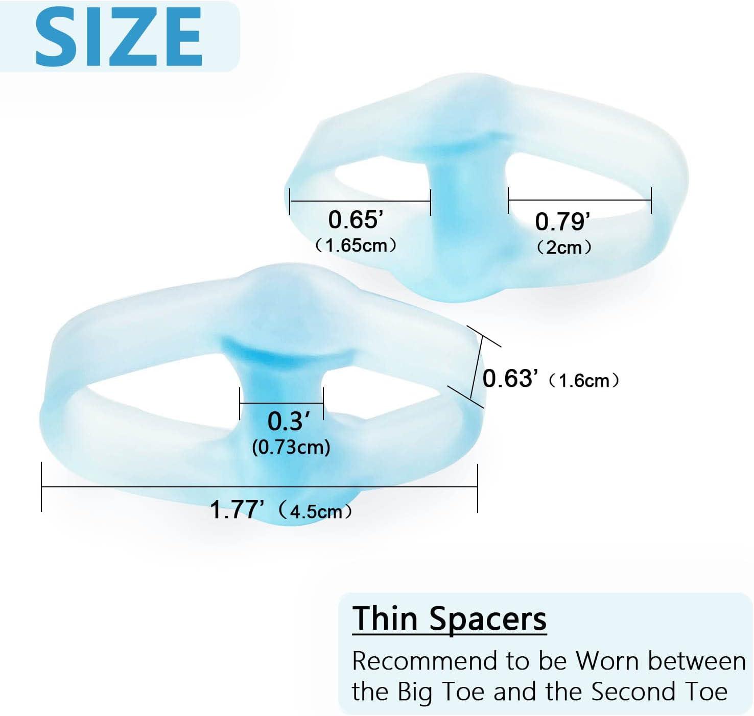 PrettSole Big Toe Separators (6 Pairs) - Bunion Relief Pads with 2 ...